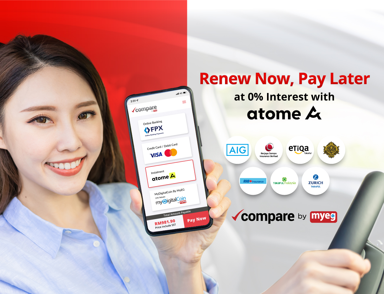 Compare by MyEG: Online Car Insurance Comparison & Takaful Renewal Malaysia